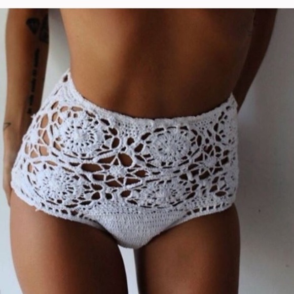 Swim Crochet High Waist Bikini Bottom Poshmark